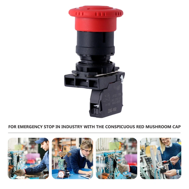EMERGENCY STOP PANEL Mushroom Emergency Stop Mushroom Emergency £11.53 ...