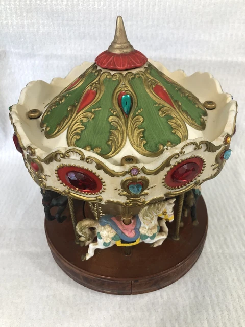 WACO MELODY N Motion CAROUSEL Porcelain Bisque MUSICAL Over TheWaves ...