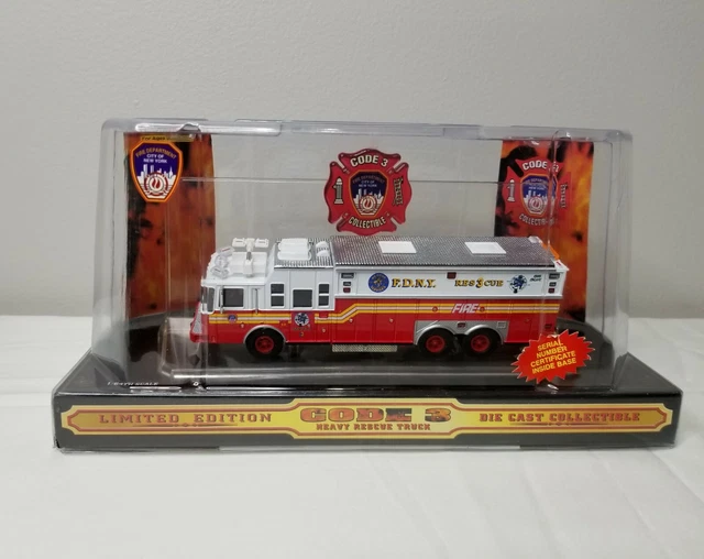CODE 3 🚒 FDNY RESCUE 3 "BIG BLUE " #12701 - 1/64 Diecast 🔥LIMITED ...