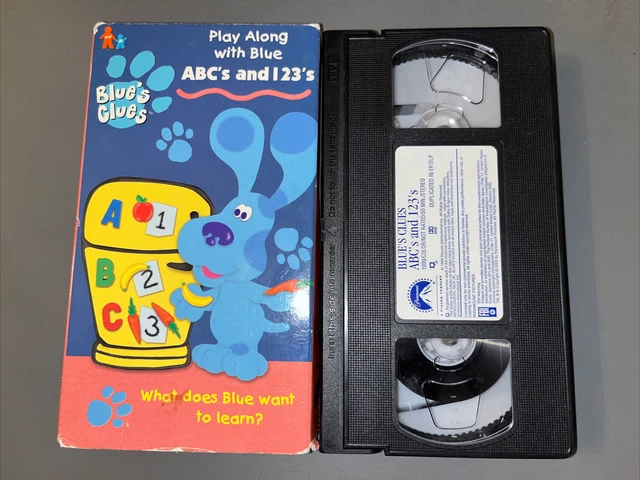 VHS BLUES CLUES - ABCs and 123s (VHS, 1999) EUR 11,47 - PicClick IT