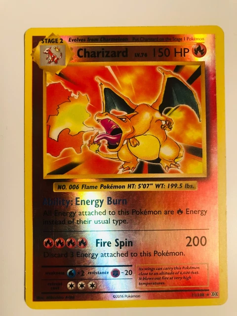 2016 POKEMON CHARIZARD LV 76 XY Evolutions Reverse Holo 11/108 $54.99 ...