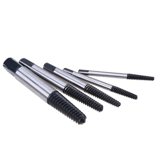 5PC BOLT SCREW Remover Broken Extractor Kit EZ Easy Outs Out Stud ...