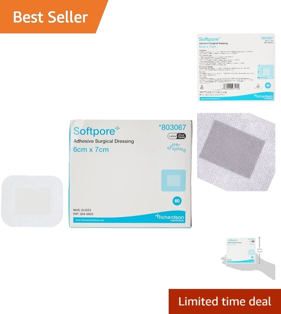 6CM X 7CM Wound Dressings - 60 Pack, Soft & Breathable Healing Solution ...