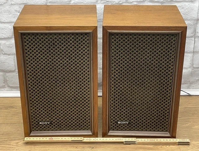 VINTAGE SONY SS-210 Wooden Hifi Stereo Speakers 1970s 8 Ohms Working £ ...