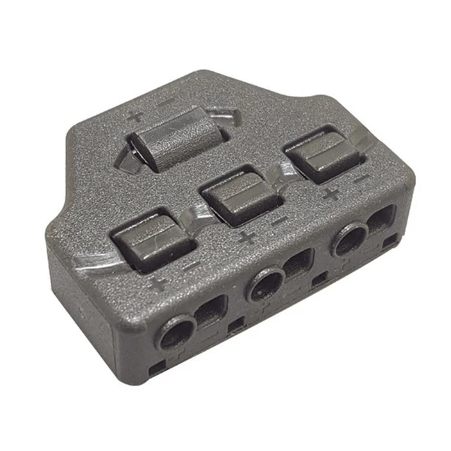FR 3 PORTS Wire Connector Distribution LED Terminal Block Cable ...