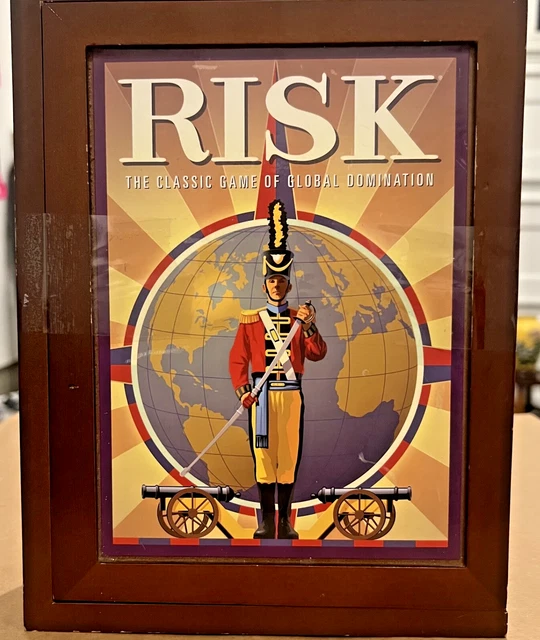 PARKER BROTHERS RISK Vintage Game Collection Wooden Bookshelf Box 100% Complete £26.58 - PicClick UK
