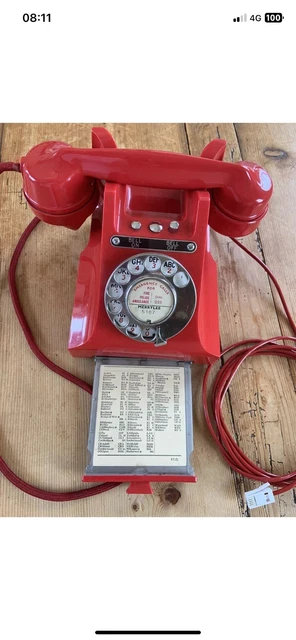 RED BAKELITE TELEPHONE Bell On / Bell Off GPO £4.21 - PicClick UK