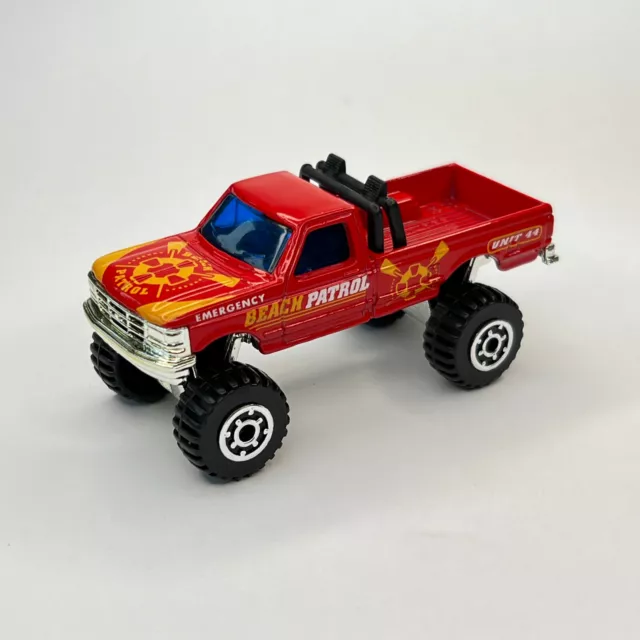 MATCHBOX FORD F-150 4x4 BEACH PATROL Red Body Mint HTF £15.27 - PicClick UK