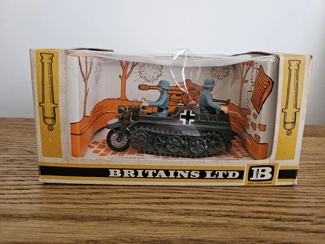 BRITAINS KETTENKRAD HALF Track Motorcycle German WW2 9780 £78.68 ...