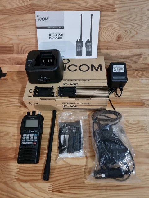 ICOM IC-A6E 25KHZ VHF Air Band Transceiver Pack. £147.00 - PicClick UK