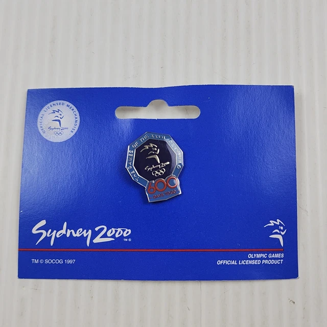 OLYMPIC GAMES COLLECTABLE Sydney 2000 - 600 Days To Go - Badge Pin $15. ...