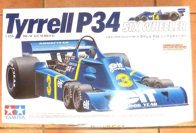 MAQUETTE TAMIYA 12036 TYRRELL P34 6 WHEELER 1976 GP Big Scale 1/12 Model Kit F1 EUR 98,99 ...