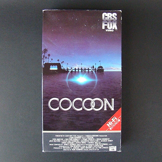 COCOON VHS TAPE 1986 CBS FOX Red Label Sci-Fi Comedy Drama Film Rare ...