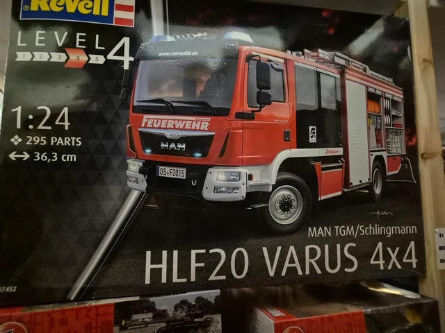 REVELL 07452 MAN TGM HLF20 VARUS 4X4 Feuerwehr Plastik-Modellbausatz 1: ...