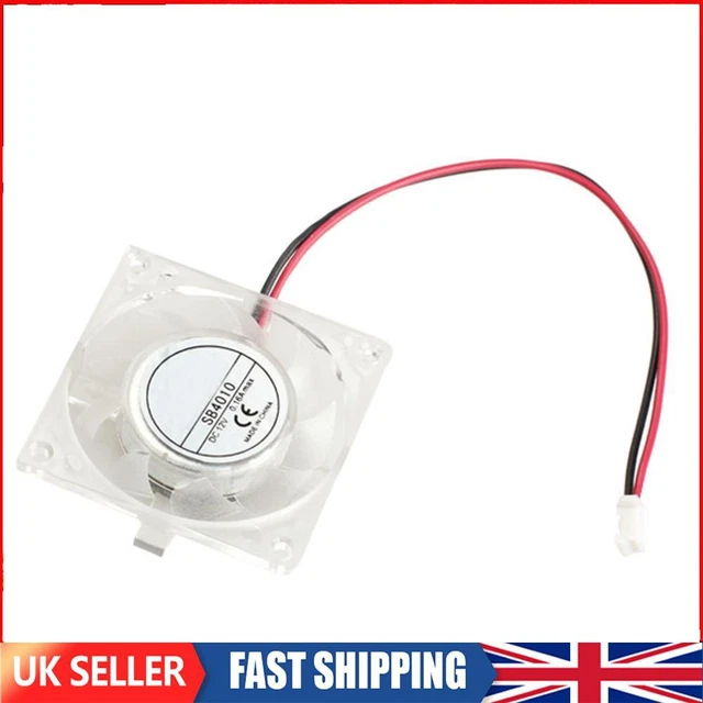 NEW 40MM CPU Heatsink Cooler Transparent Mini Cooling Fan Exhaust ...