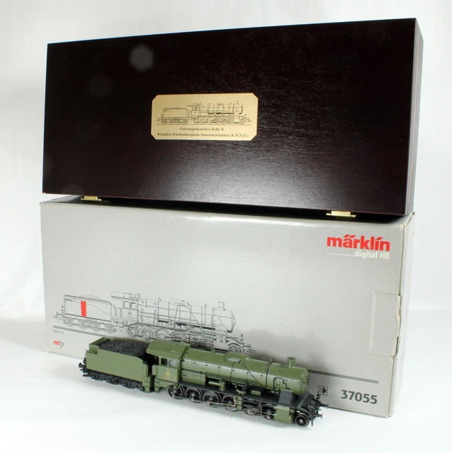H0 MÄRKLIN 37055 Digitale Sound Dampflok Serie K K.W.St.E. Epoche I ...