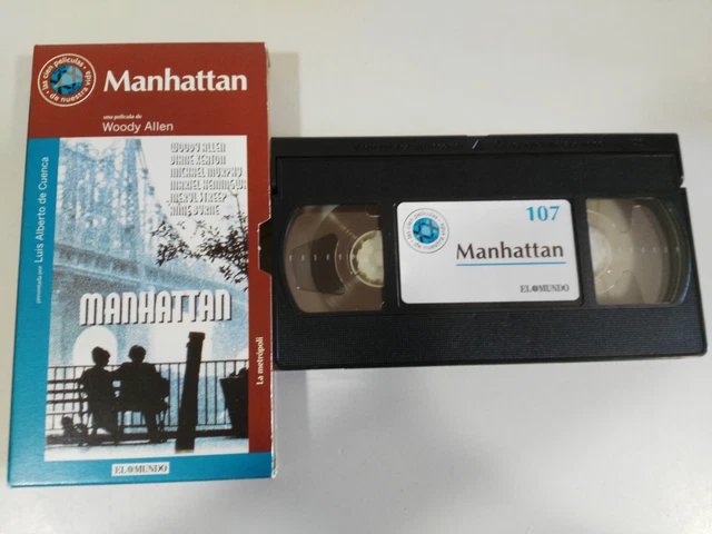 MANHATTAN WOODY ALLEN Diane Keaton Streep VHS Carton Boite Castillan el ...