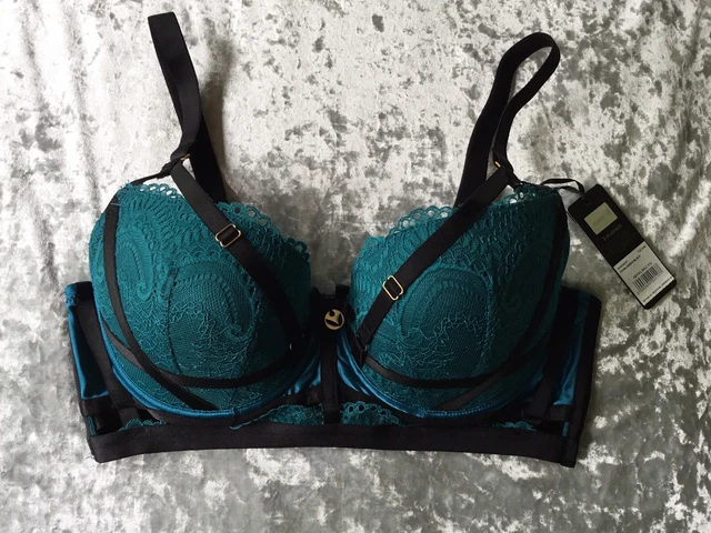 BRAS N THINGS Authentic Vintage Playboy Abysal Balconic Push Up Bra ...
