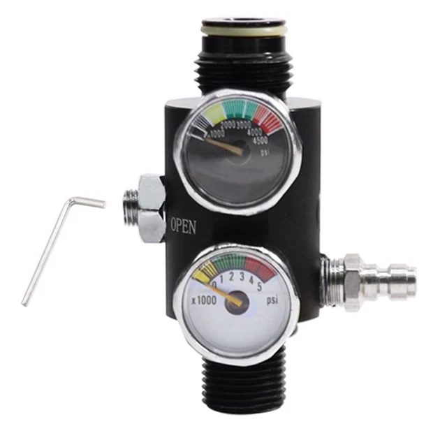 DUAL PRESSURE REGULATOR Valvula Reguladora Pneumatic Air Fill Station £ ...