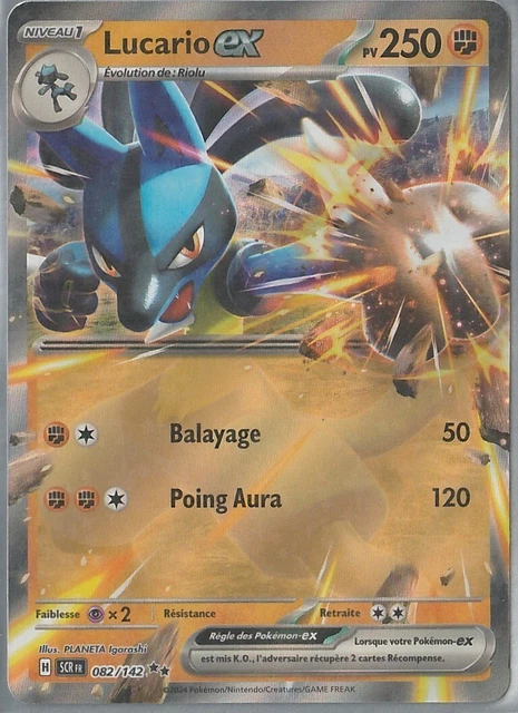 CARTE POKÉMON LUCARIO ex Couronne Stéllaire 082/142 EUR 1,00 - PicClick FR
