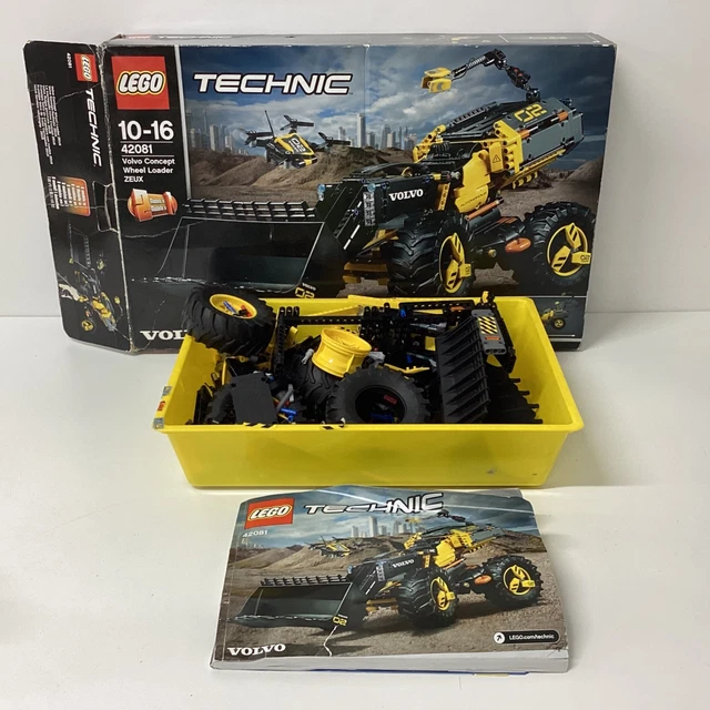 LEGO TECHNIC VOLVO Concept Wheel Loader ZEUX #42081 OPENED/INCOMPLETE ...