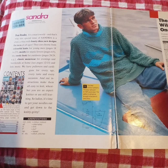 😇 SANDRA TREND Knitting Pattern Book Special Issue No 4 Colour Knits ...
