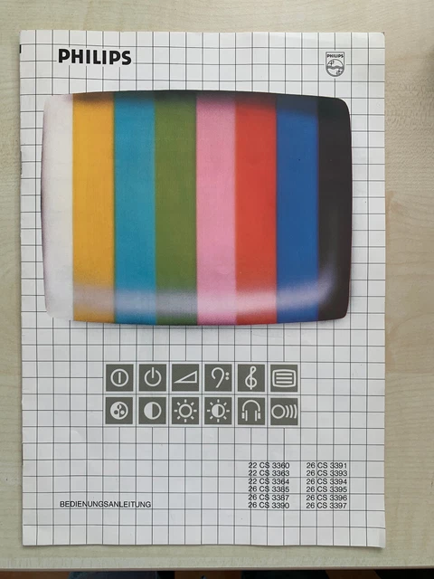 BEDIENUNGSANLEITUNG SCHALTPLAN PHILIPS div. TV 26 CS 3360 - 26 CS 3397 ...