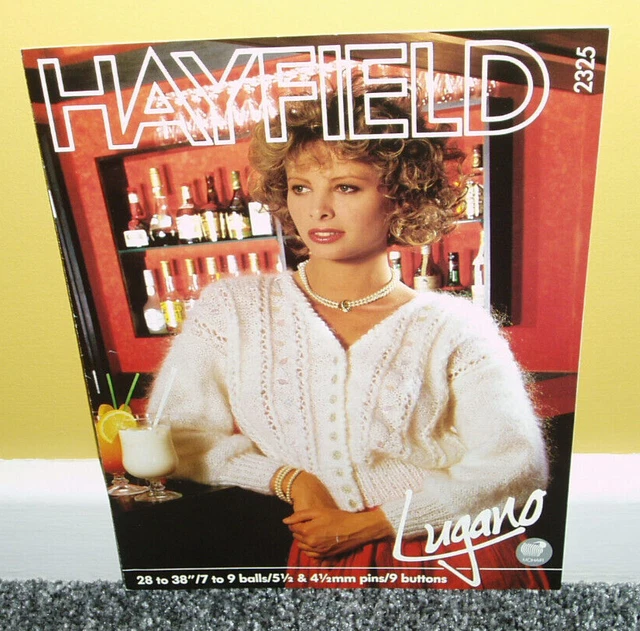 HAYFIELD VINTAGE KNITTING pattern - ladies aran lacy cardigan - 2325 ...