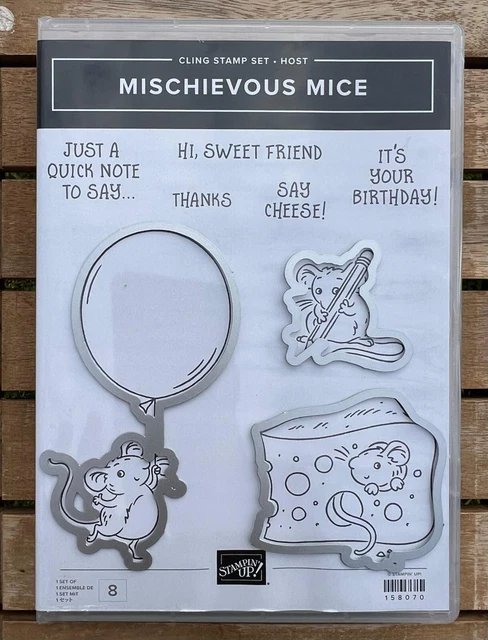 STAMPIN UP NEUES Stempelset MISCHIEVOUS MICE + STANZFORMEN, niedliche ...