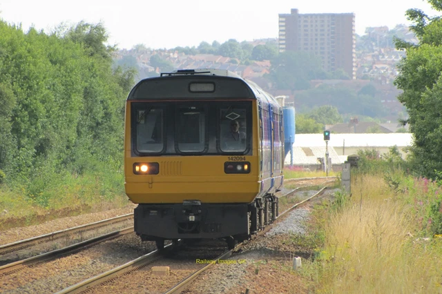 PHOTO CLASS 142 DMU 12x8 (A4) A Train near the Metro Centre in ...