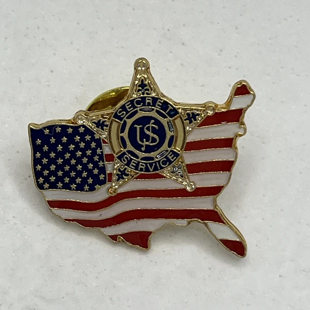 UNITED STATES US Secret Service Police Law Enforcement Enamel Lapel Hat ...