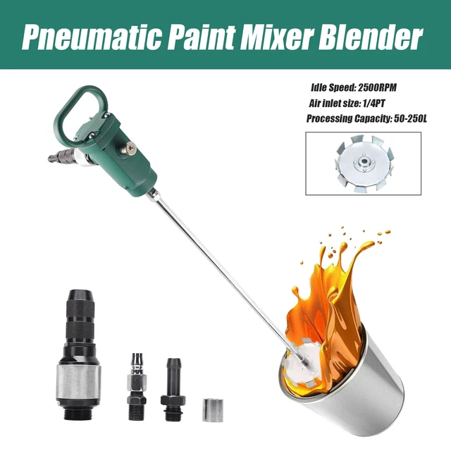 PNEUMATIC PAINT MIXER Blender Handheld Air Agitator Shaker Ink Mixing ...