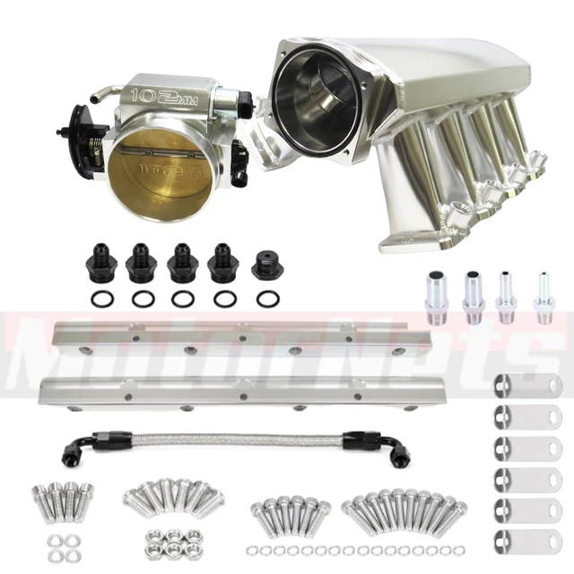 GM LS3 / L92 Fabricated Intake Manifold Kit with 102mm Throttle Body ...