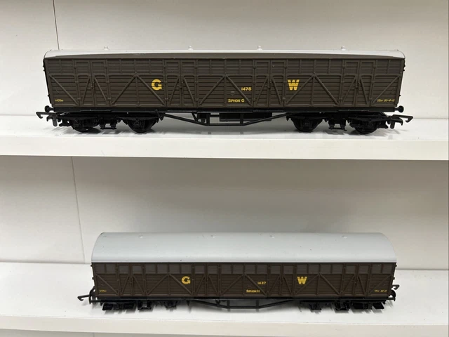 MAINLINE RAILWAYS, RAKE Of 2 GW Coaches, Parcel Vans, Unboxed in VGC ...