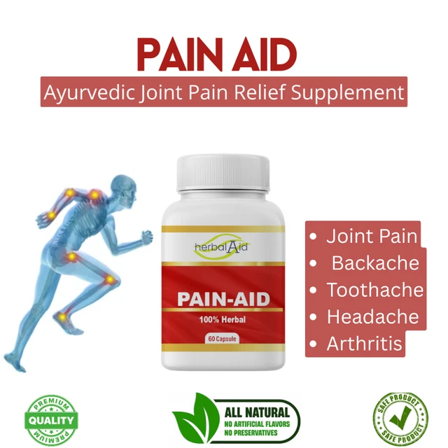 PAIN-AID KNEE JOINT and Muscle Support Relief UK Supplement | 60 Pills ...