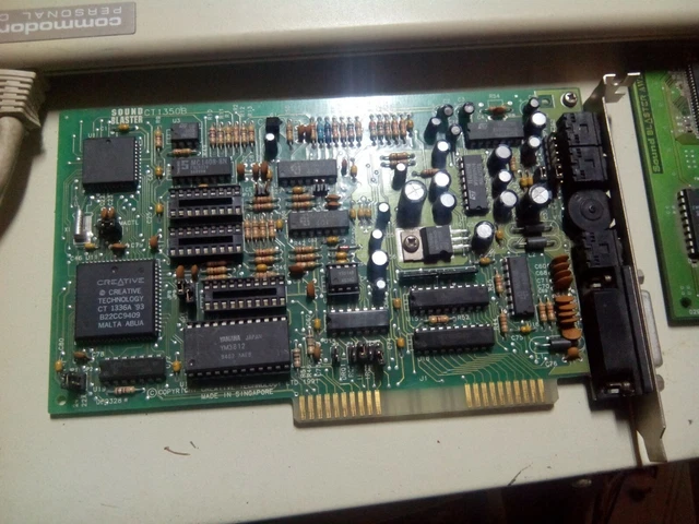 CREATIVE CT1350B SOUND blaster 8bit isa sound card 8088 286 386 486 £ ...