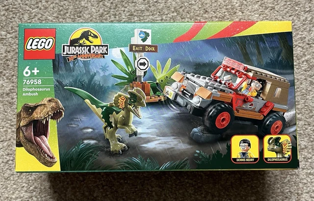 LEGO 76958 JURASSIC Park Dilophosaurus Ambush - New & Sealed - FREE ...