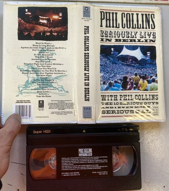 PHIL COLLINS K7 VIDEO VHS SERIOUSLY LIVE in Berlin 1990 EUR 15,00 - PicClick FR
