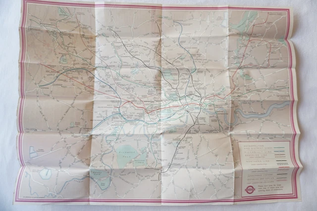1939 NUMBER 3 Underground Railway Tube Map London Transport Beck ? VGC ...
