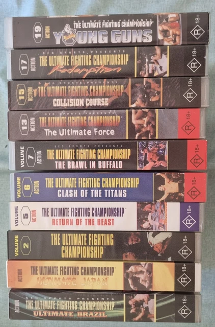 RARE VINTAGE UFC MMA VHS Tapes Ultimate Fighting Championship Lot of 10 ...