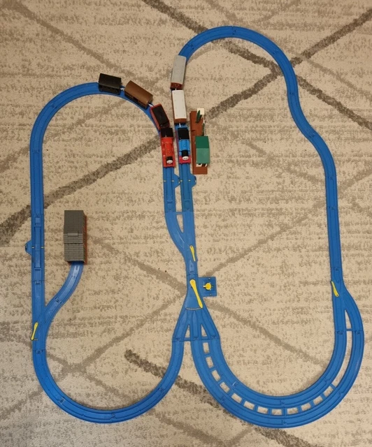THOMAS THE TANK Engine Trackmaster track bundle layout set 2x train ...