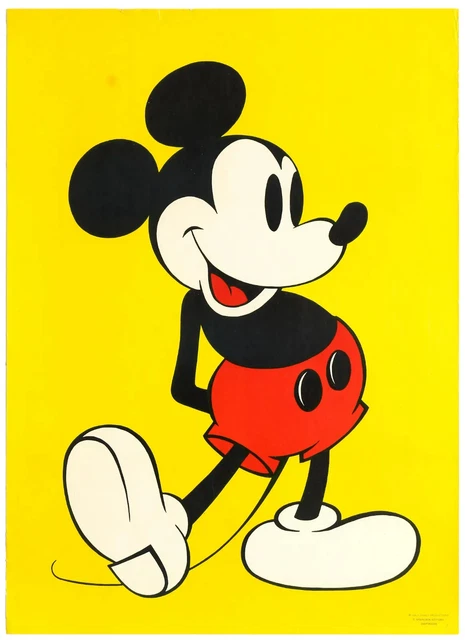 ORIGINAL ADVERTISING POSTER Mickey Mouse Walt Disney Factory Sealed ...