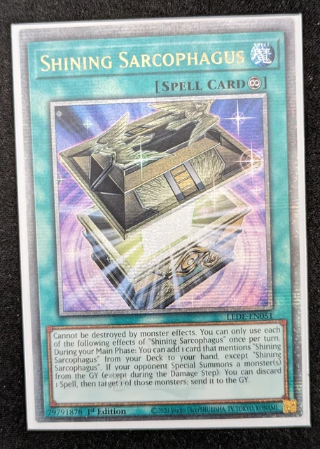 YU-GI-OH! SHINING SARCOPHAGUS - LEDE-EN051 - Quarter Century Rare 1st ...