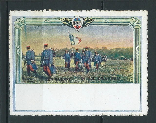 FRANCE VIGNETTE PATRIOTIQUE époque DELANDRE poster stamp wwi cinderella ...