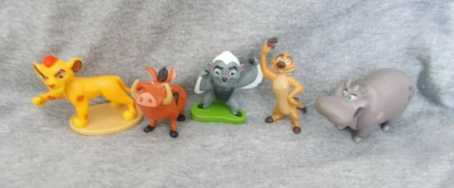 DISNEY LION GUARD 5 Cake Toppers Figure Kion / Pumbaa / Bunga / Timon ...