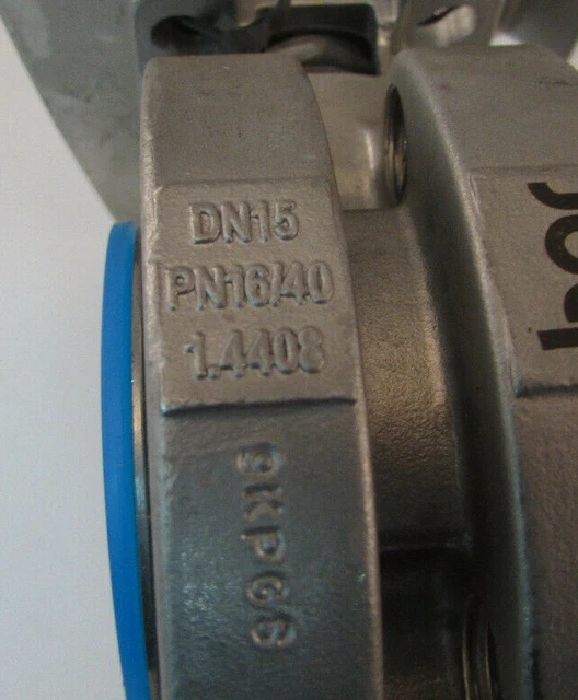 VOITH BAR DN15 PN16/40 Stainless Steel Wafer Manual Ball Valve ***NEW ...