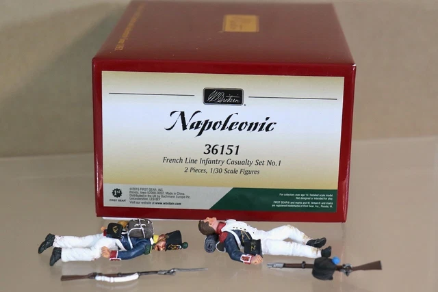 BRITAINS 36151 NAPOLÉONIENNE Français Ligne Infanterie Soldats Blessé ...