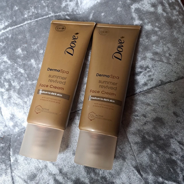 DOVE DERMA SPA Crema Viso Estiva Revived Med-Dark 75ml x2 NUOVO EUR 4 ...