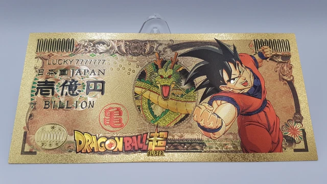 DRAGON BALL SUPER - SON GOKU - 100 000 000¥ (YEN) - Golden Ticket ...