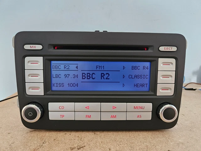 VW RCD300 CAR Radio Stereo Cd Player Golf Mk5 Passat Jetta Caddy Touran ...